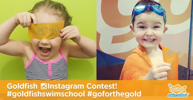 Announcing the #GOFORTHEGOLD Instagram Contest! | Goldfish Swim School