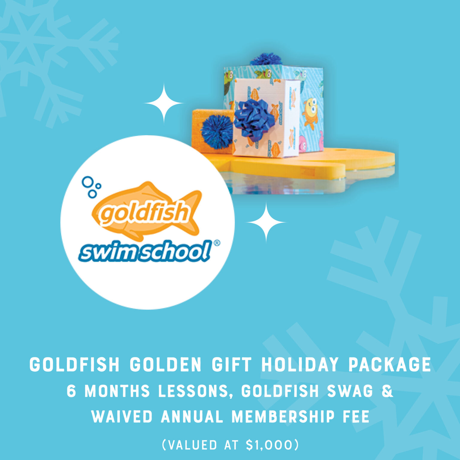 Enter our Swim and Play Holiday Giveaway | Goldfish Swim School
